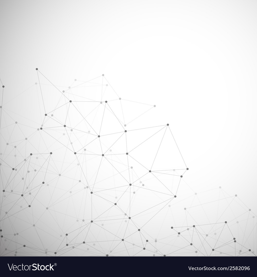 Molecule Structure Gray Background For Royalty Free Vector