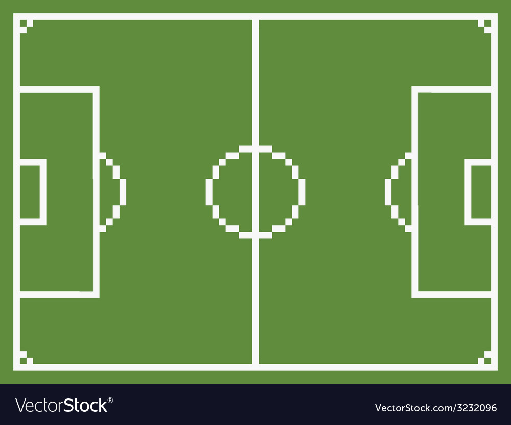 Pixel Art Style Football Sport Field Soccer Vector Image My XXX Hot Girl