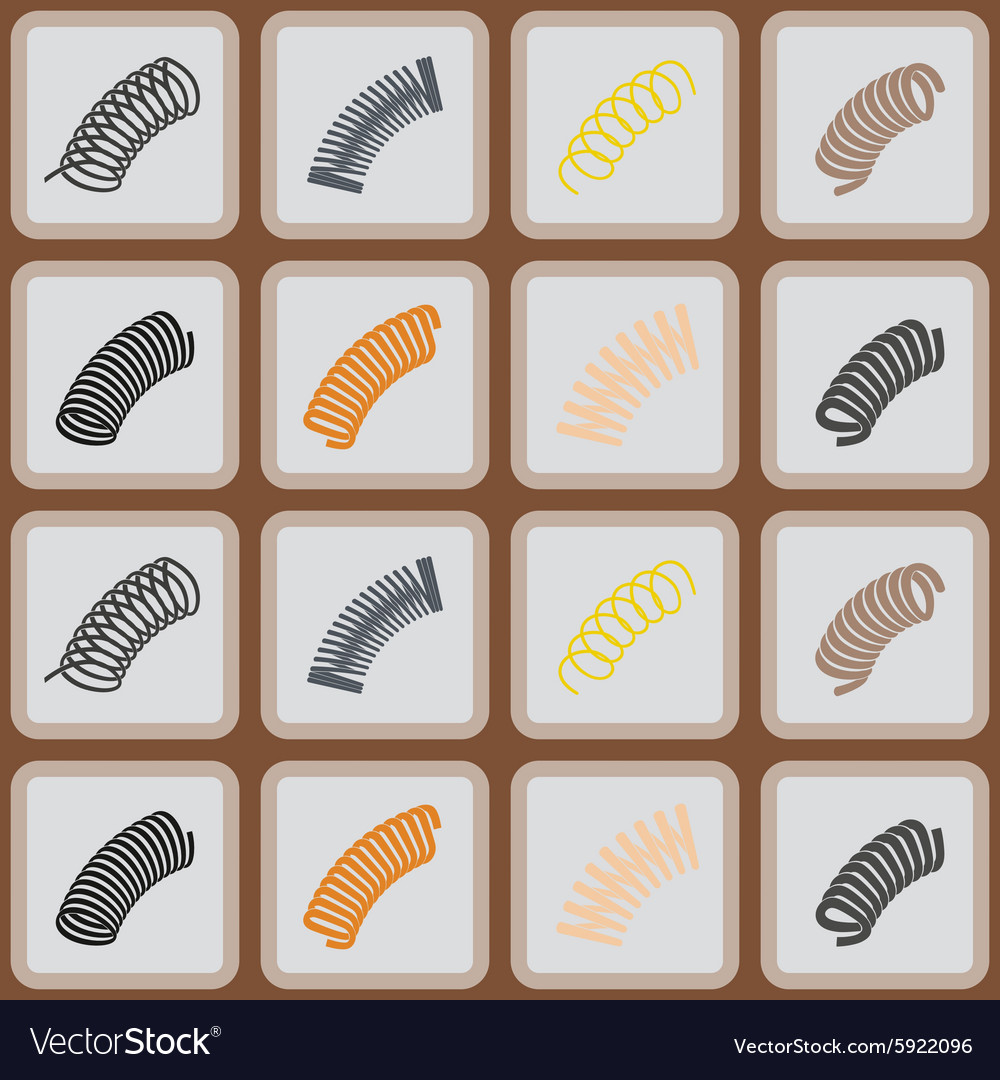 Seamless background with springs Royalty Free Vector Image