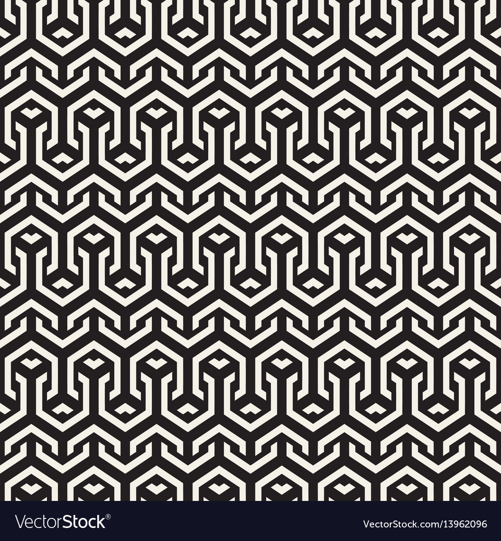 Seamless interlacing lines pattern Royalty Free Vector Image