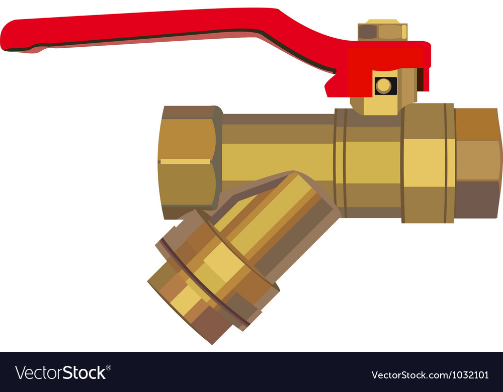 Bronze ball valve Royalty Free Vector Image - VectorStock