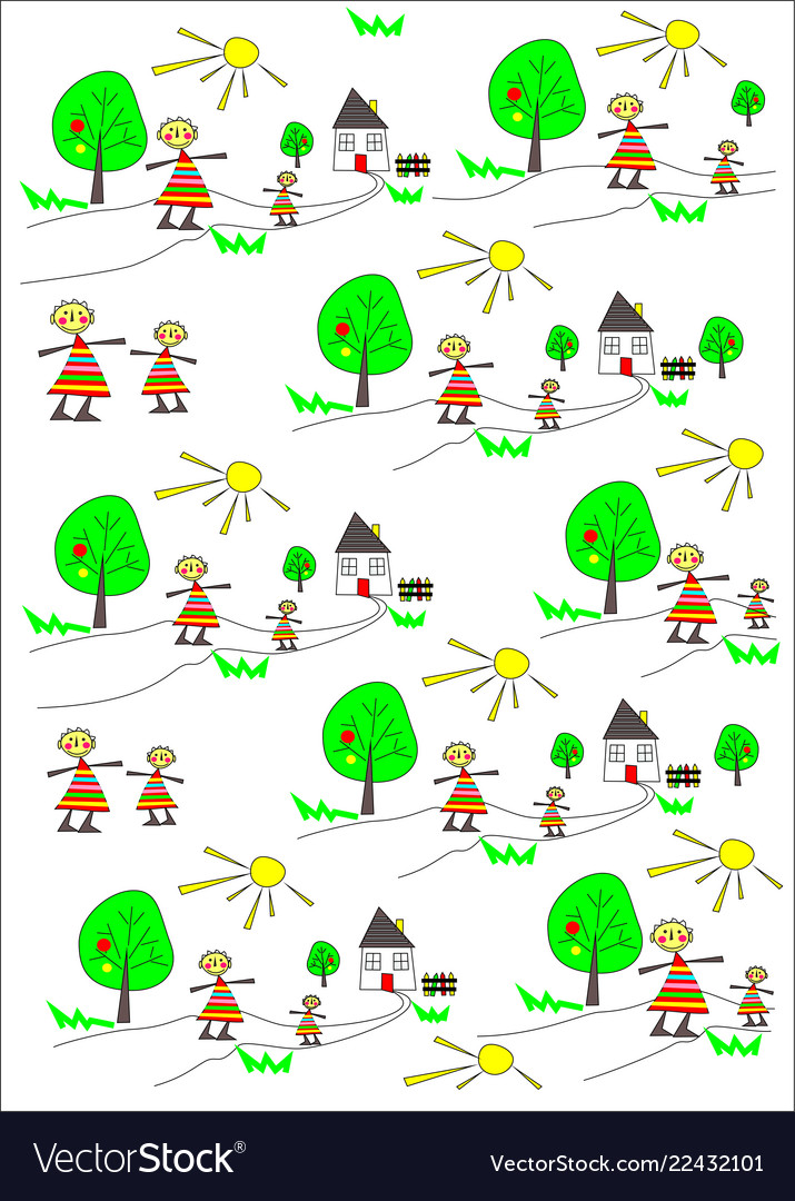 Childhood Royalty Free Vector Image - VectorStock