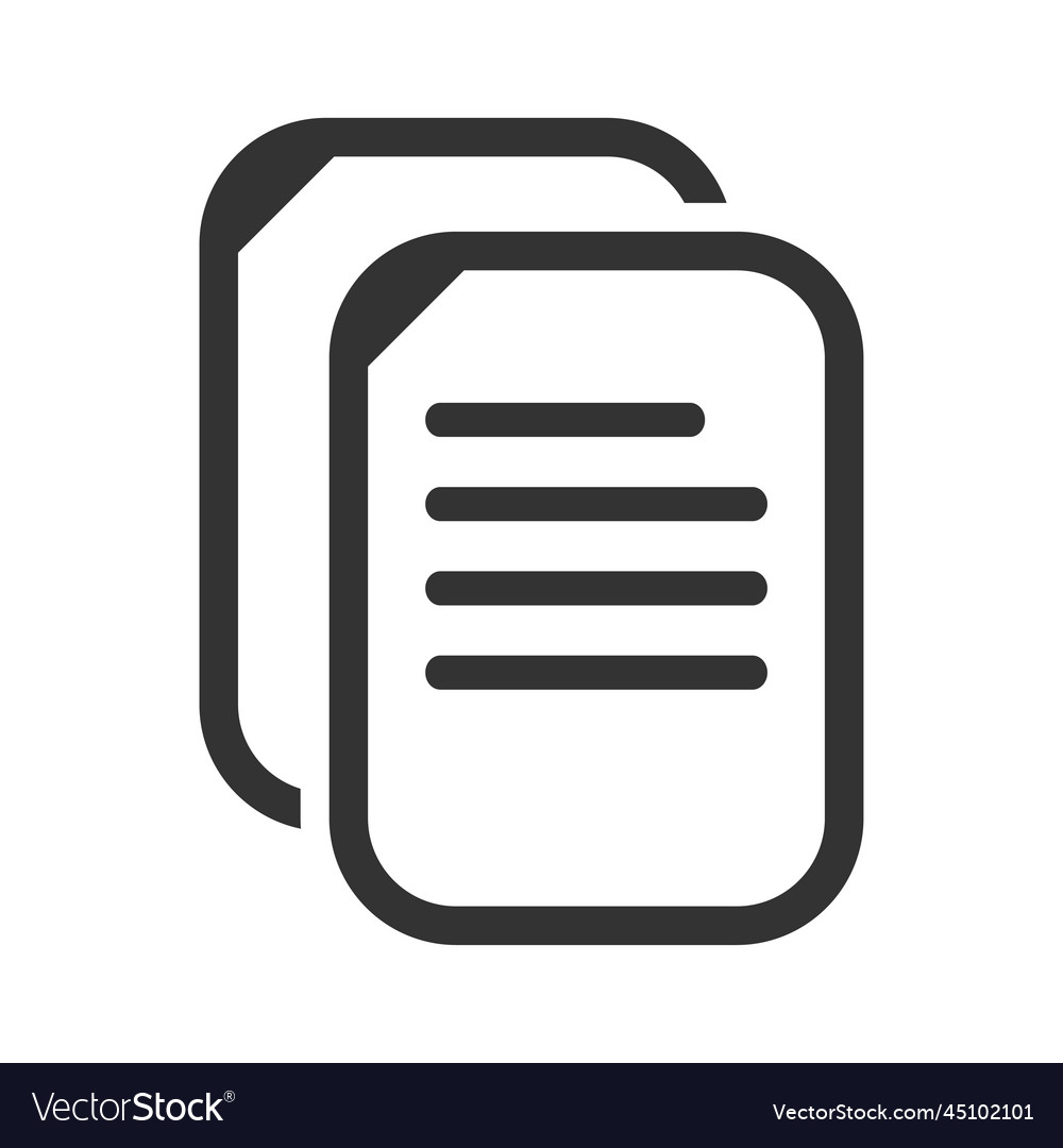 Copy document icon Royalty Free Vector Image - VectorStock
