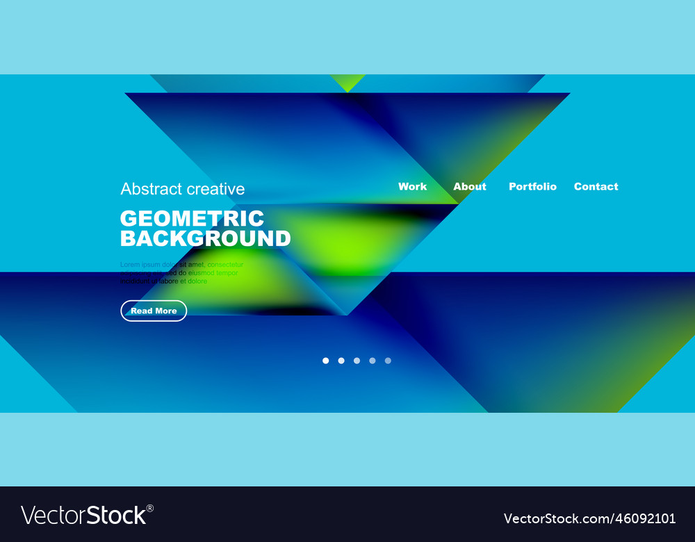 Dynamic triangle design with fluid gradient colors