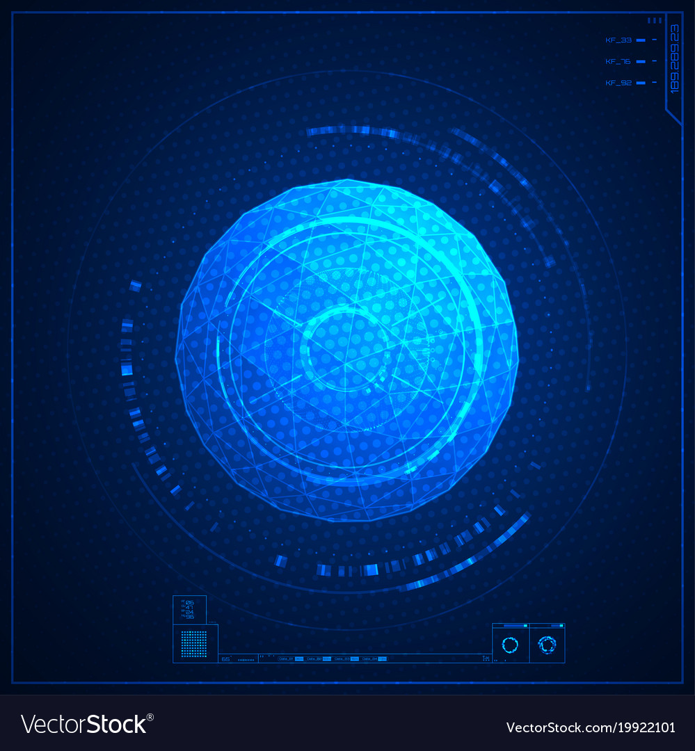 Futuristic graphic user interface Royalty Free Vector Image