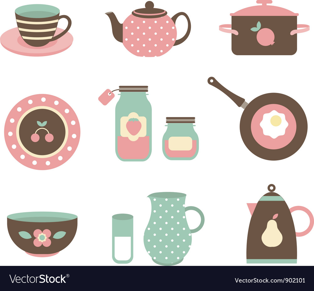 Kitchen tools Royalty Free Vector Image - VectorStock