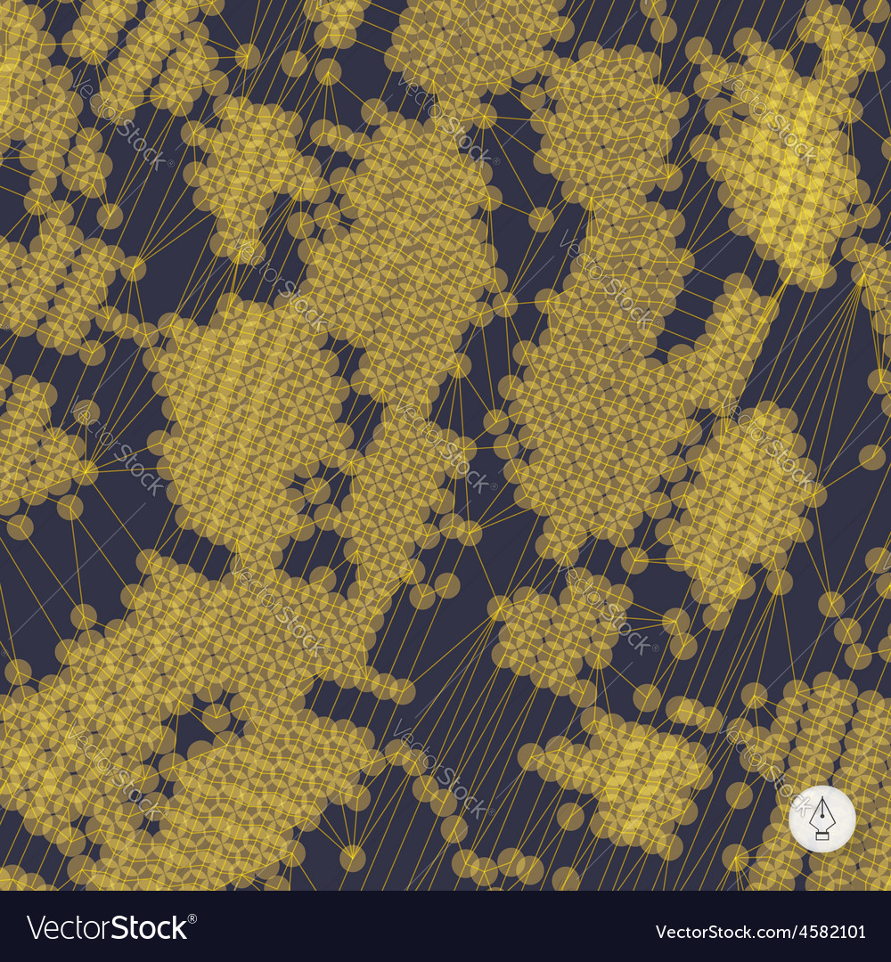 Network Abstract Background 3d Technology Vector Image