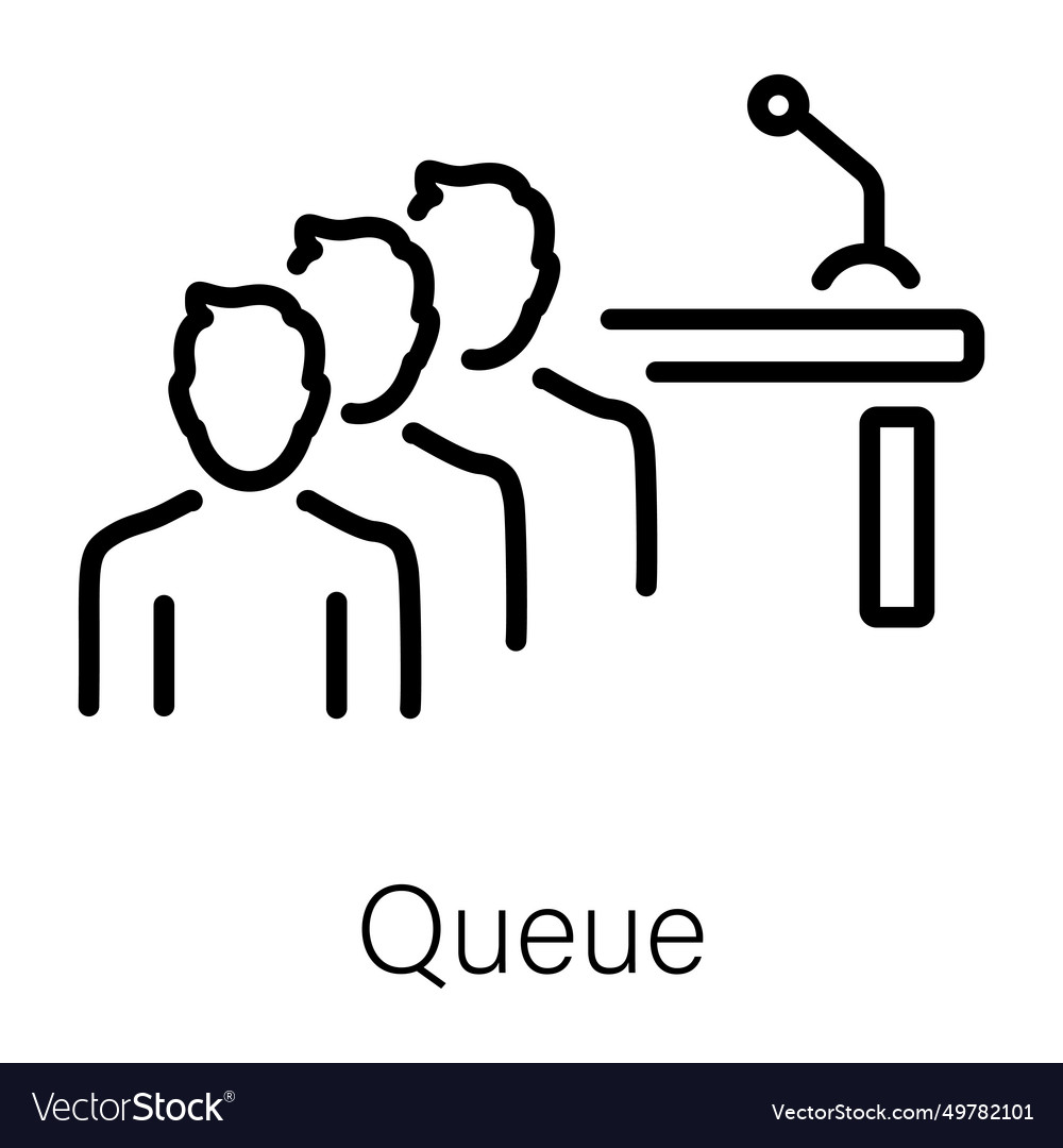 Queue Royalty Free Vector Image - VectorStock