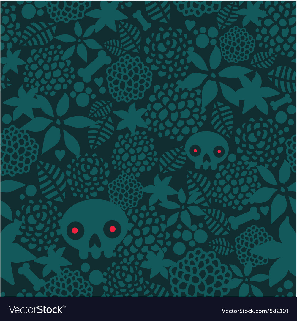 Skull pattern Royalty Free Vector Image - VectorStock