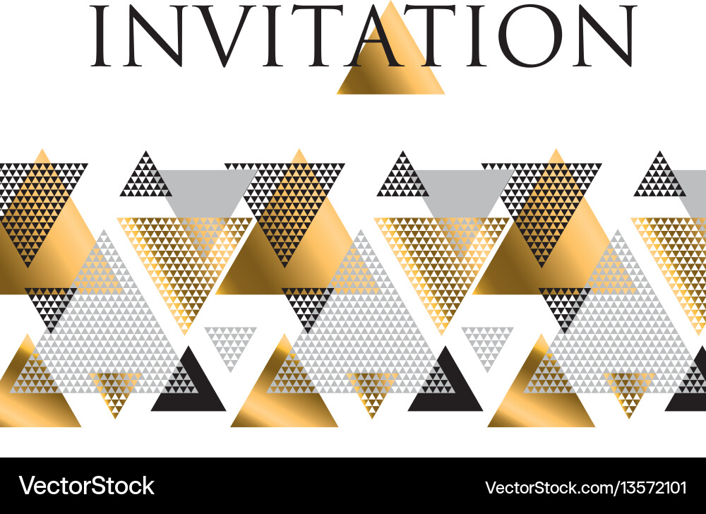Triangle geometry abstract for header invitation Vector Image