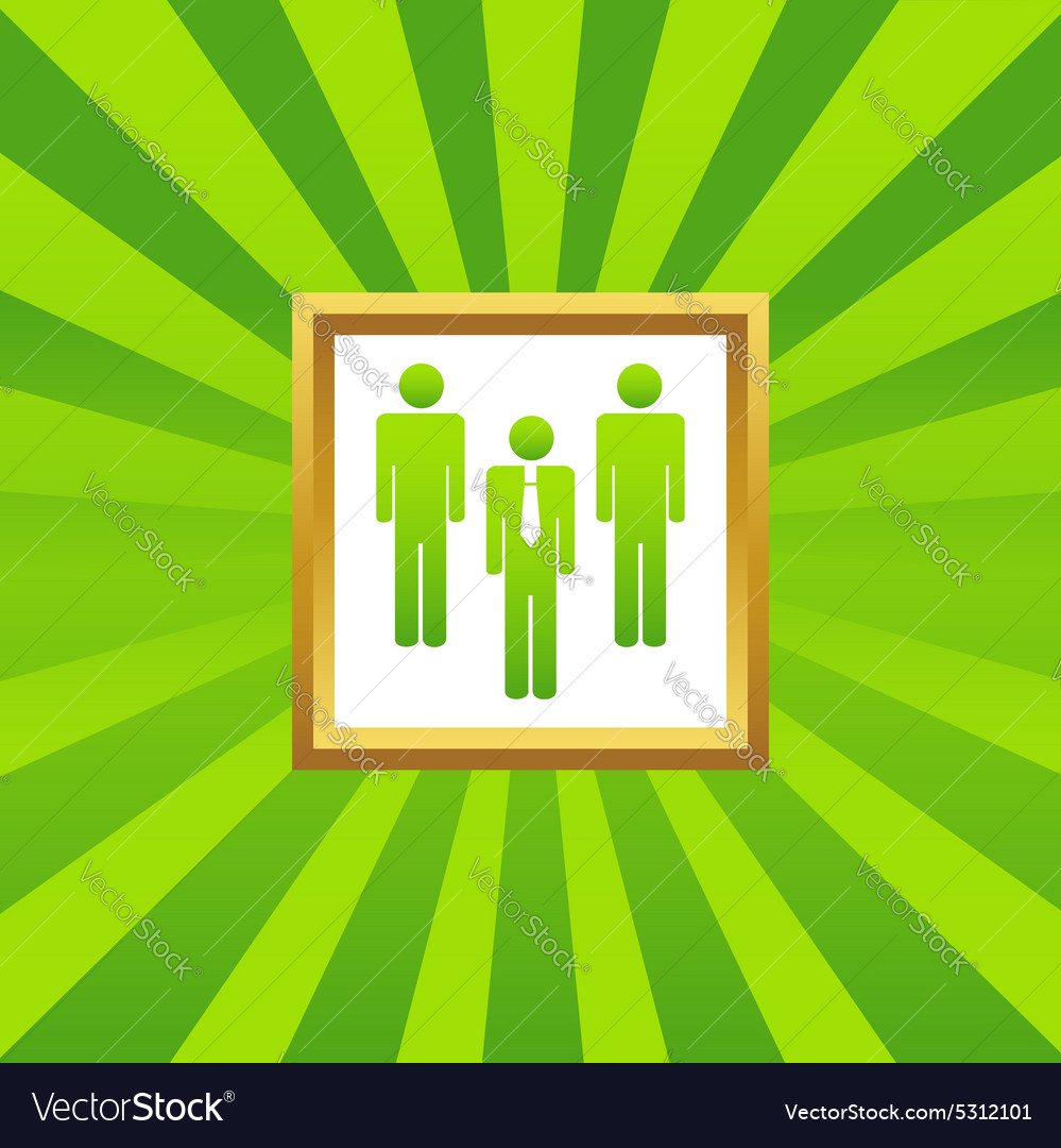 Work group picture icon Royalty Free Vector Image