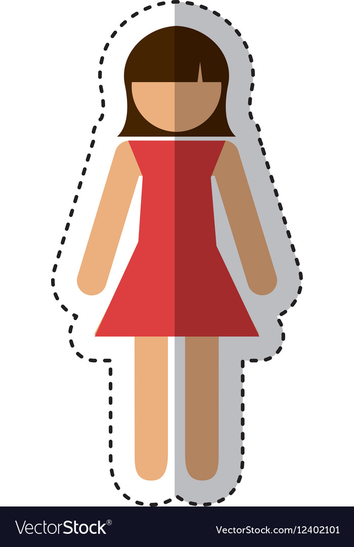 Young woman avatar character Royalty Free Vector Image
