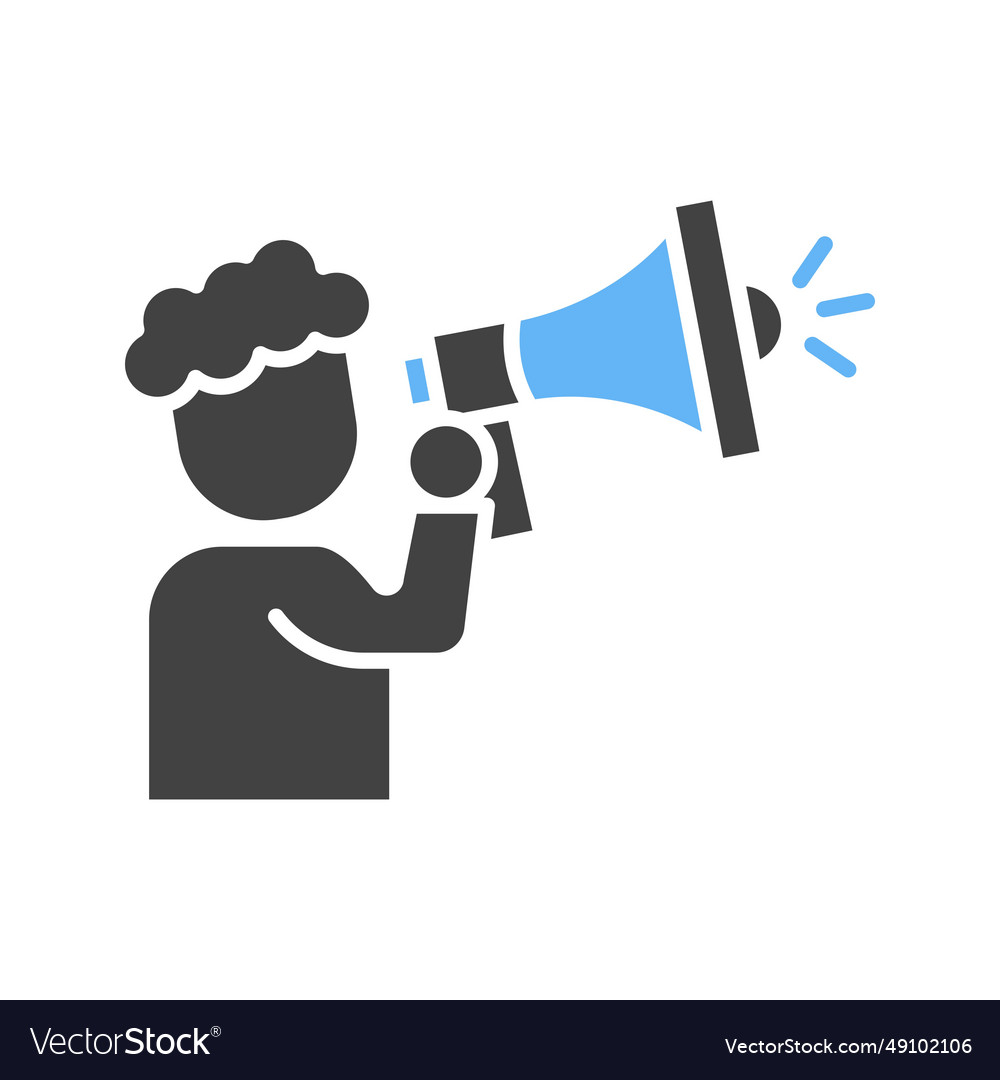 Announcement icon image Royalty Free Vector Image