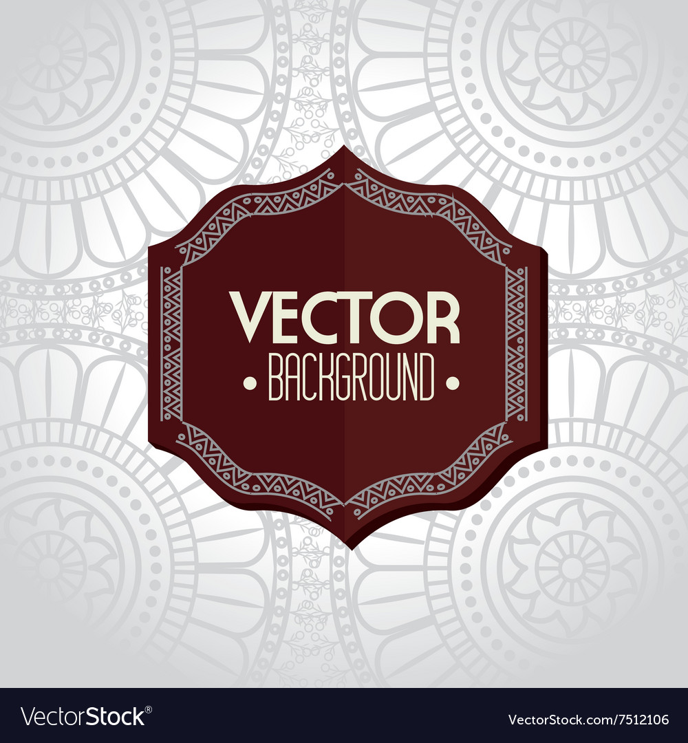 Bohemian background design Royalty Free Vector Image