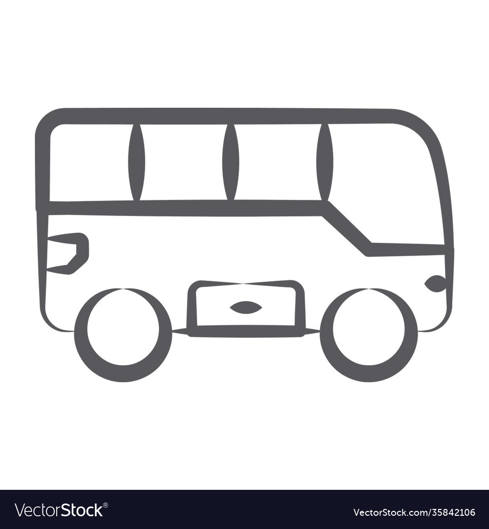 City bus Royalty Free Vector Image - VectorStock