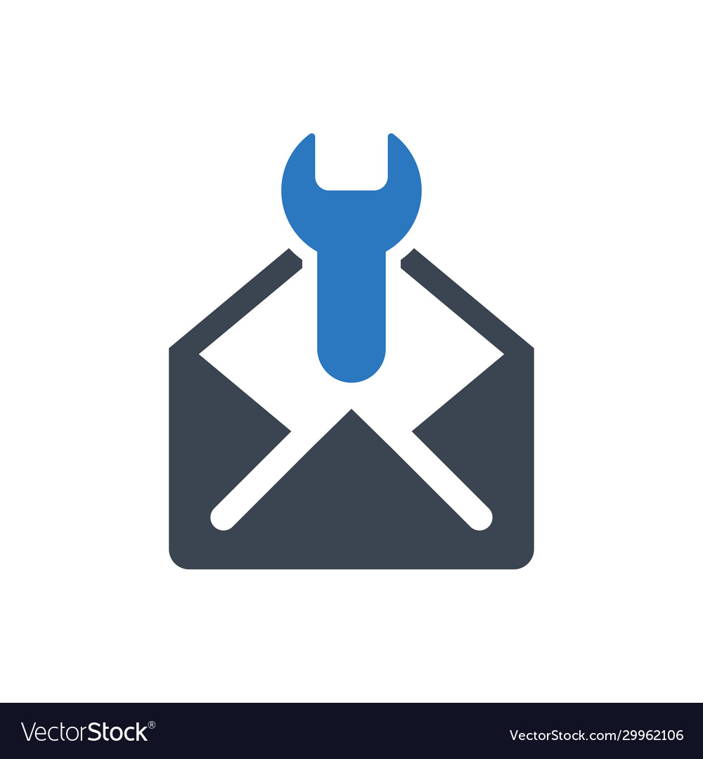 Email management icon Royalty Free Vector Image