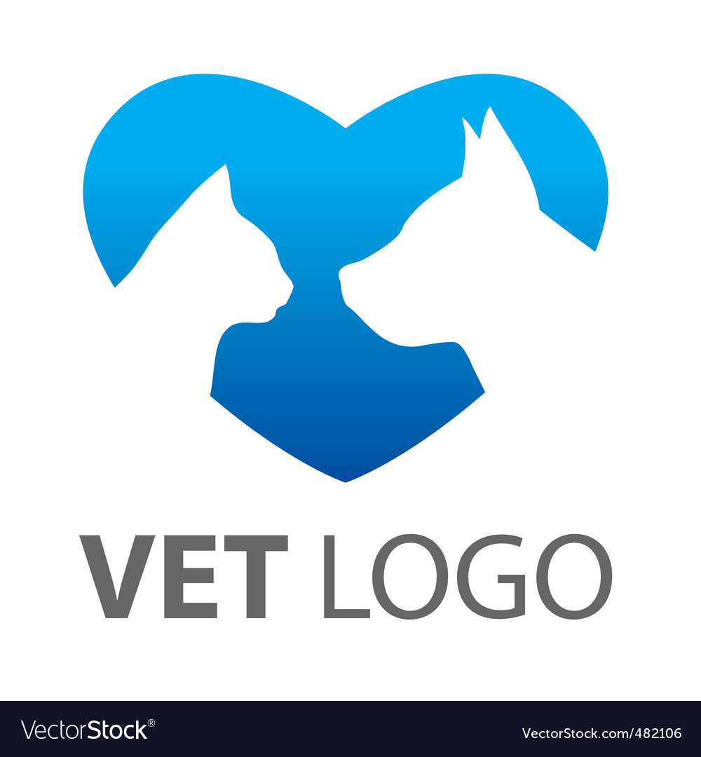 Template mark veterinary Royalty Free Vector Image