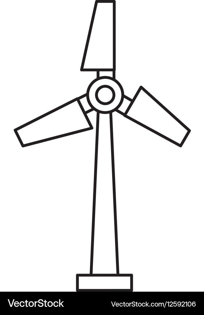 Turbine generator energy icon Royalty Free Vector Image