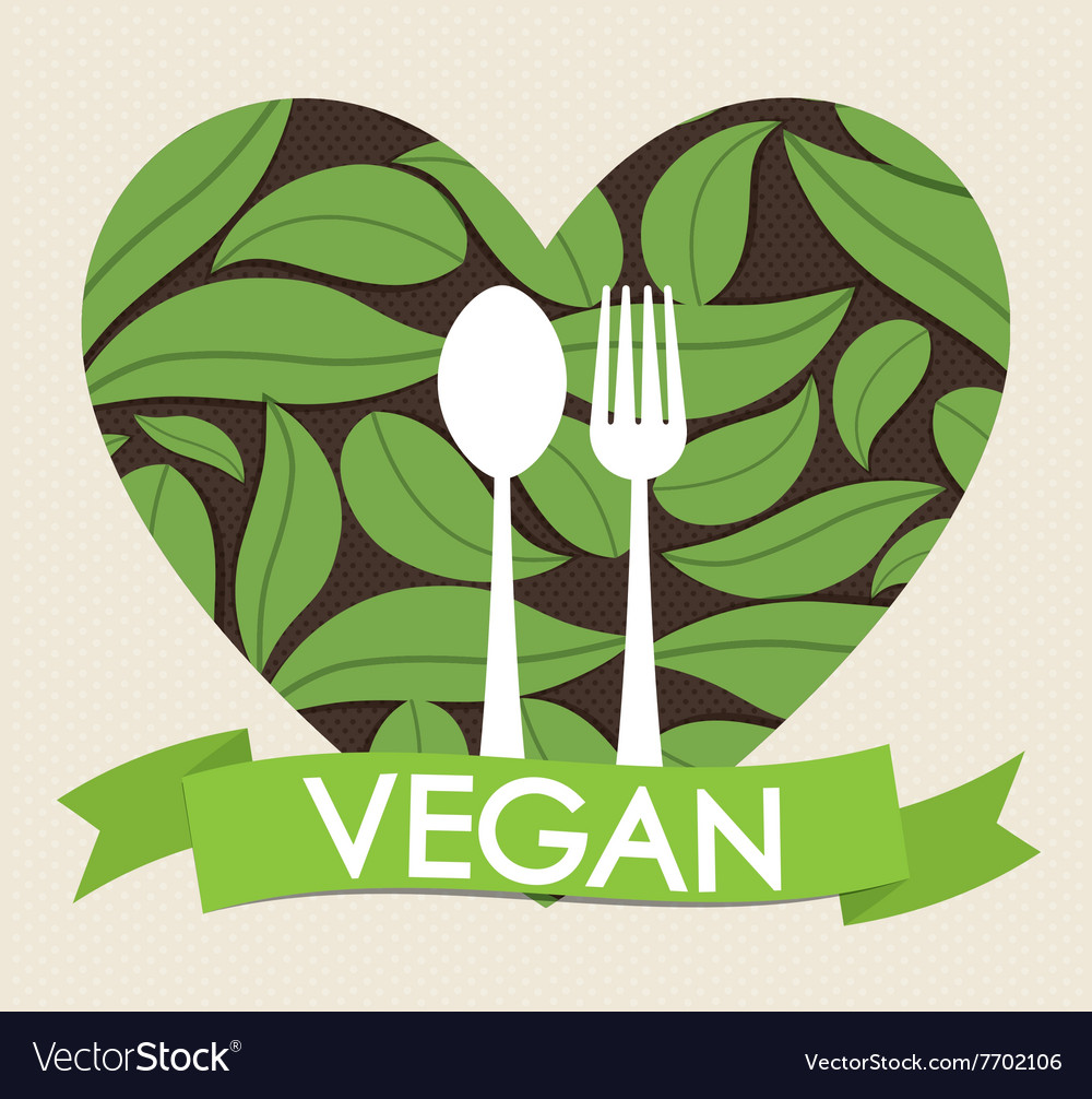 Vegan icon design Royalty Free Vector Image - VectorStock