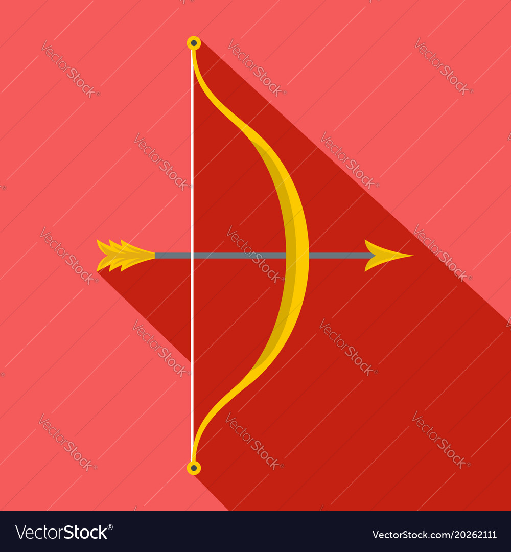 Bow icon flat style Royalty Free Vector Image - VectorStock