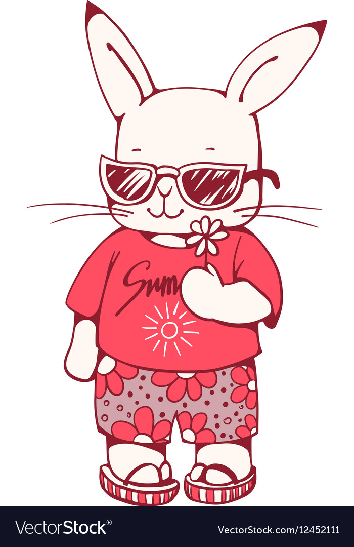 Bunnies Royalty Free Vector Image - VectorStock