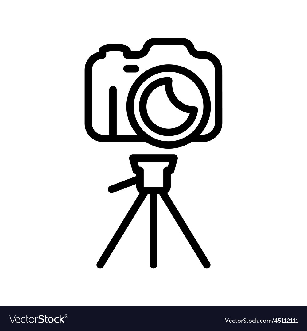 Camera stand icon Royalty Free Vector Image - VectorStock