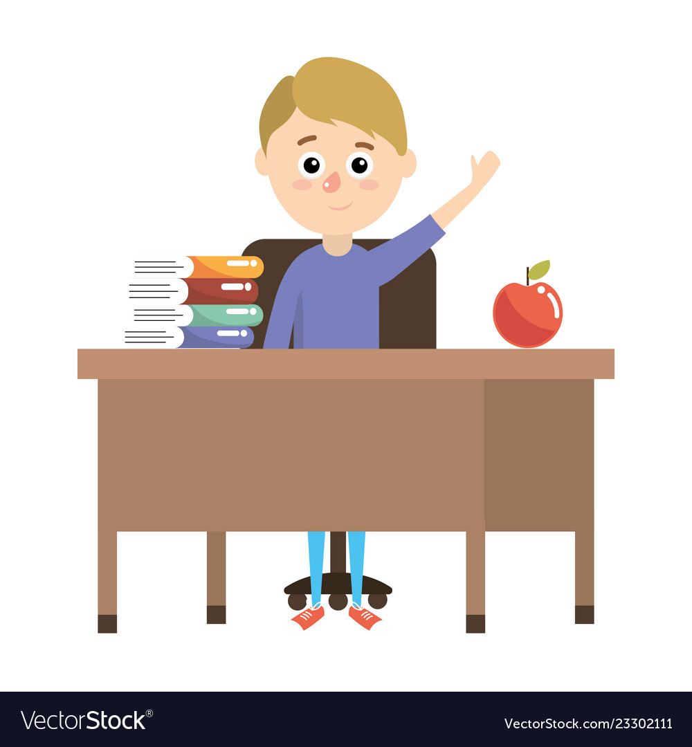 Elementary school cartoon Royalty Free Vector Image