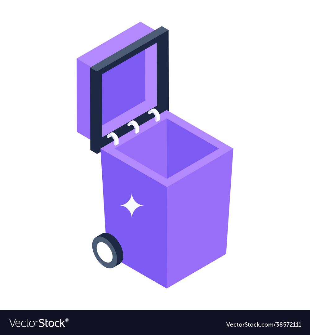 Garbage container Royalty Free Vector Image - VectorStock