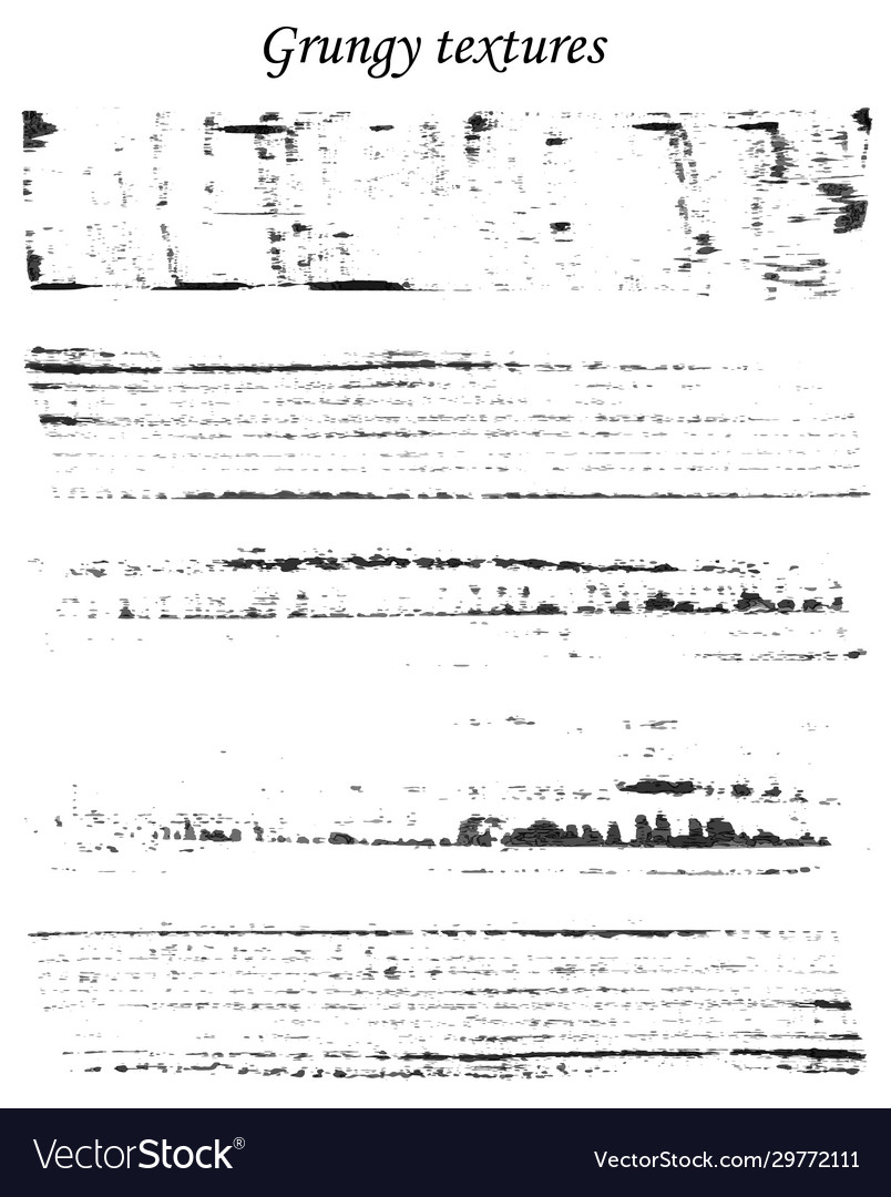 Grungy textures set Royalty Free Vector Image - VectorStock