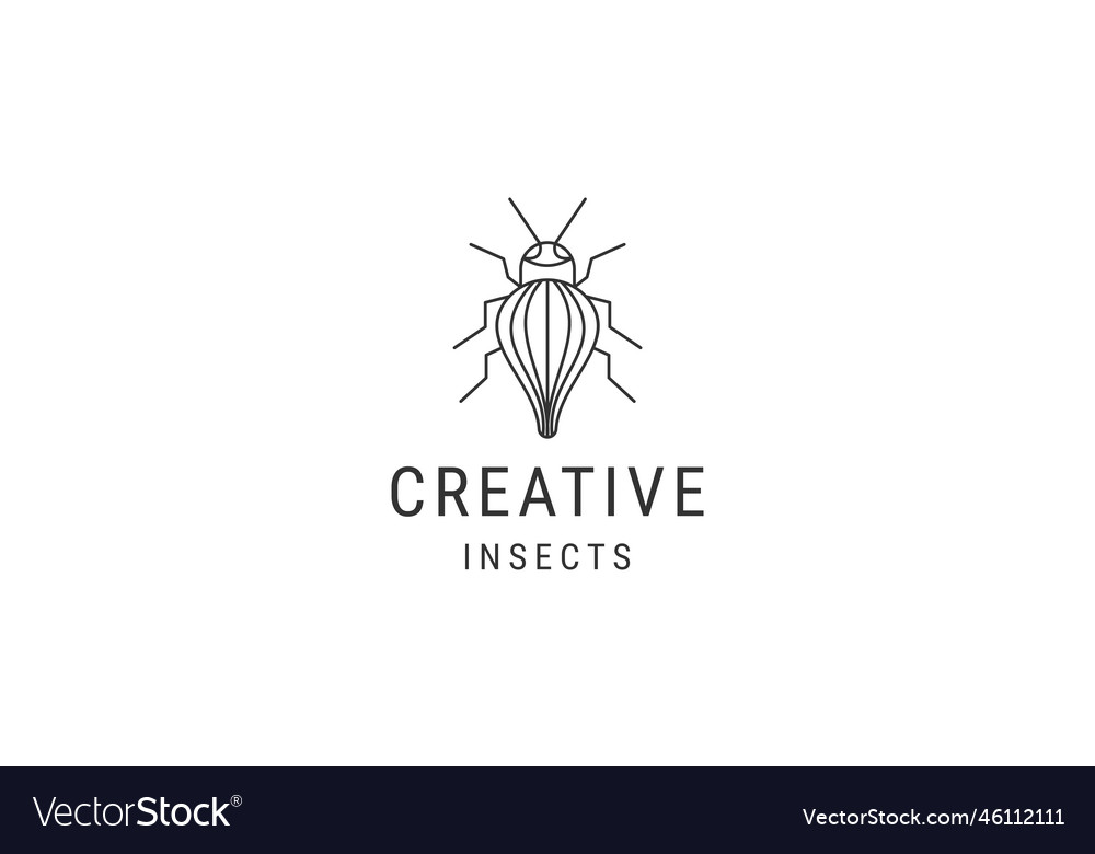 Insect logo Royalty Free Vector Image - VectorStock