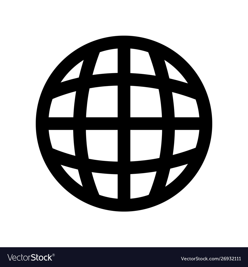 Isolated sphere global communication Royalty Free Vector
