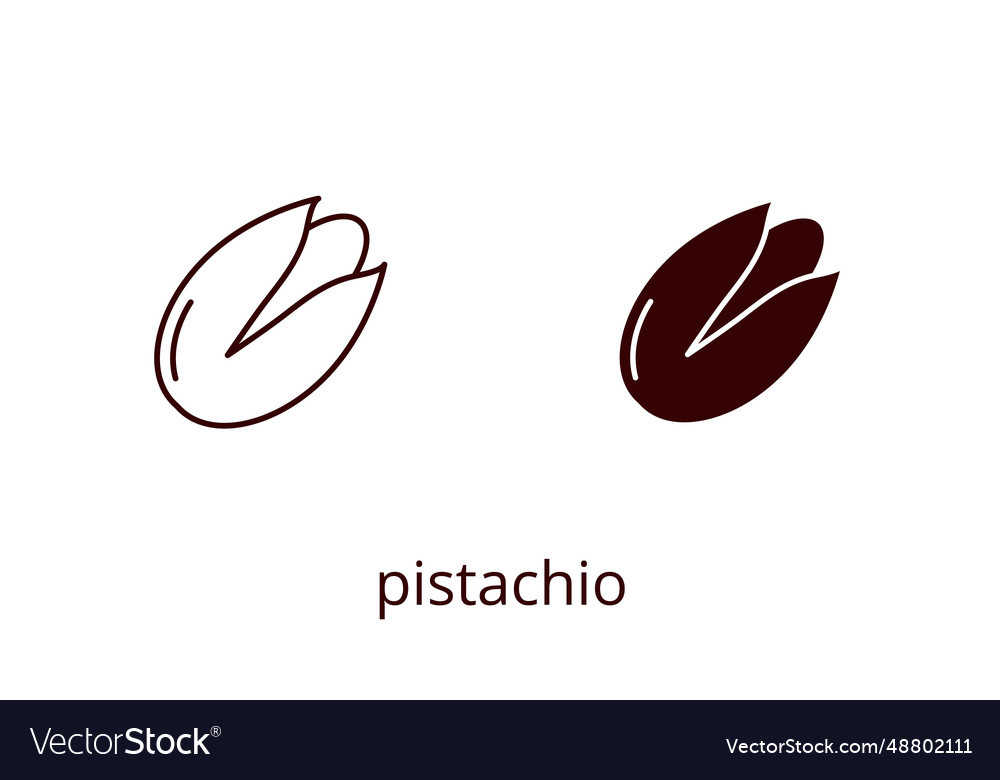 Pistachio icon Royalty Free Vector Image - VectorStock
