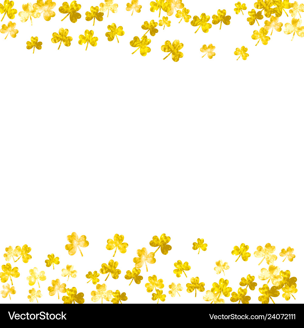 Shamrock background for saint patricks day Vector Image