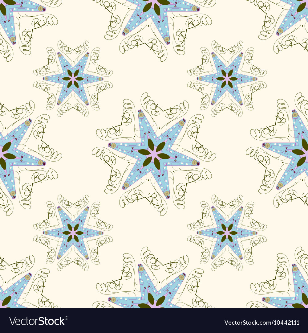 Stars seamless pattern Royalty Free Vector Image
