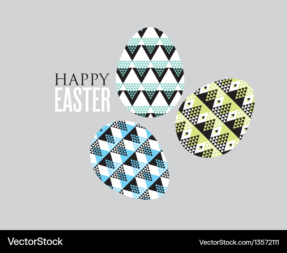 Tribal geometry concept easter egg decoration Vector Image