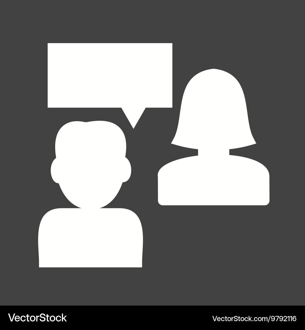 Chatting Royalty Free Vector Image - VectorStock