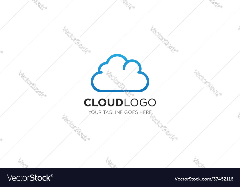 Cloud logo and icon design template Royalty Free Vector