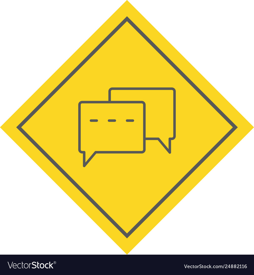 Conversation icon design Royalty Free Vector Image