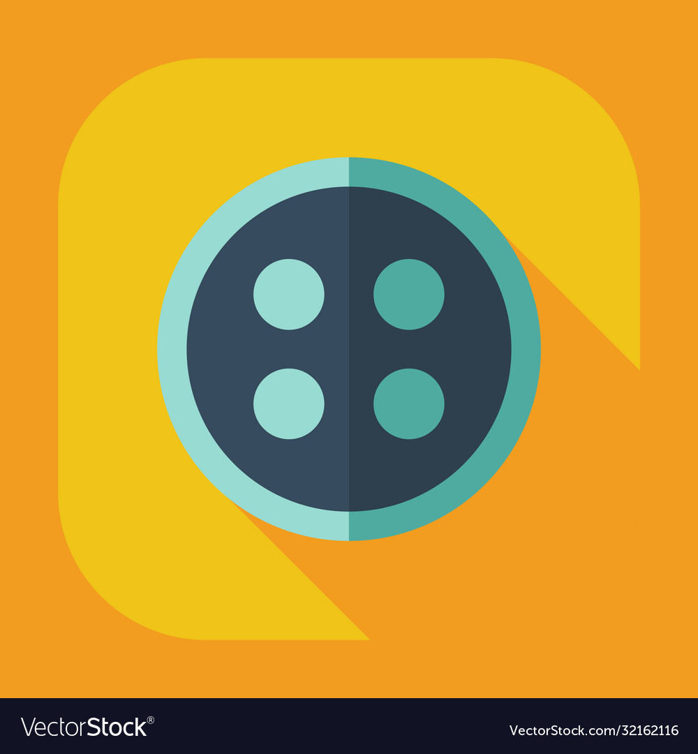 Flat modern design with shadow icons button Vector Image