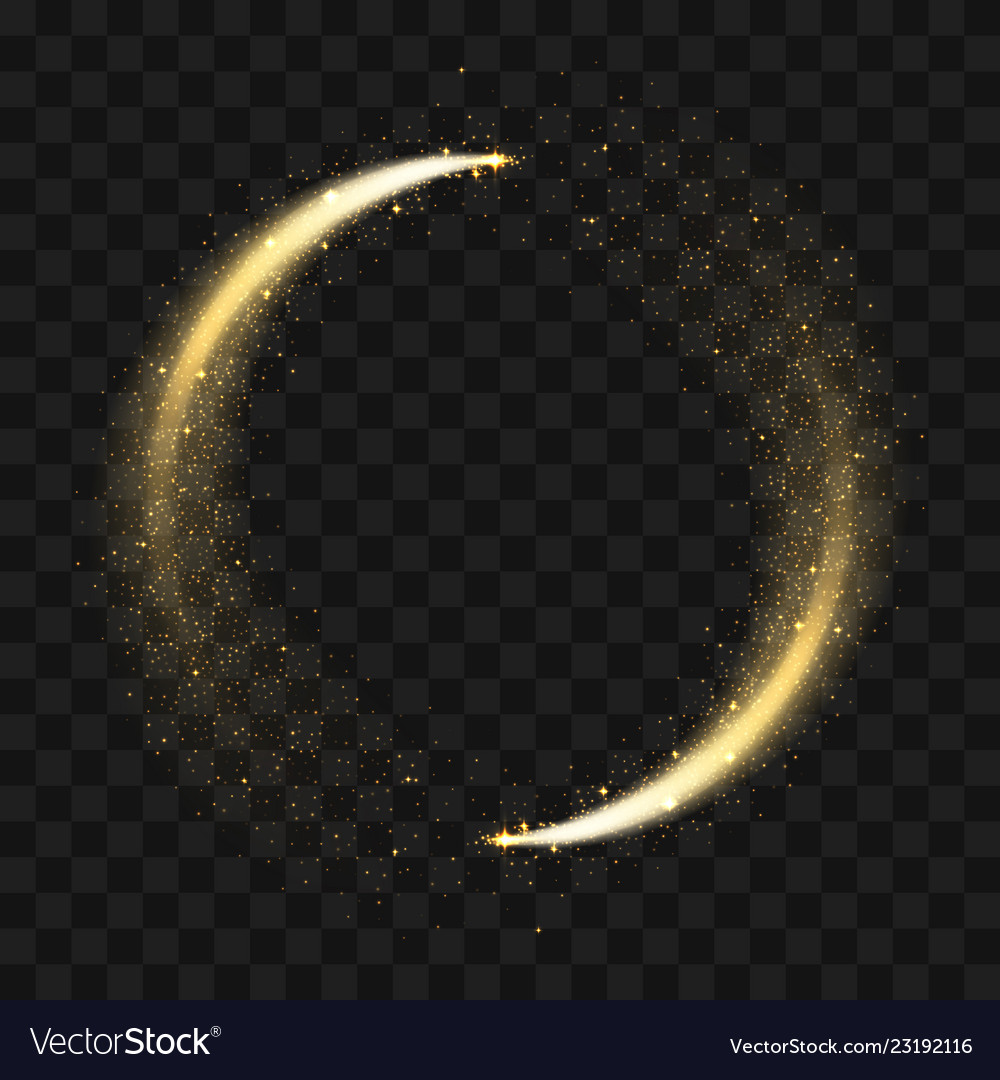 Gold sparkling glitter circle circle golden Vector Image Gold sparkling glitter circle circle golden Vector Image