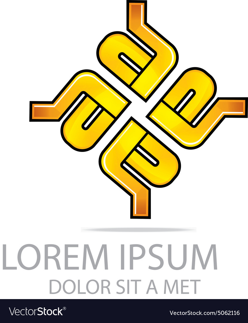 Letter a e icon abstract Royalty Free Vector Image