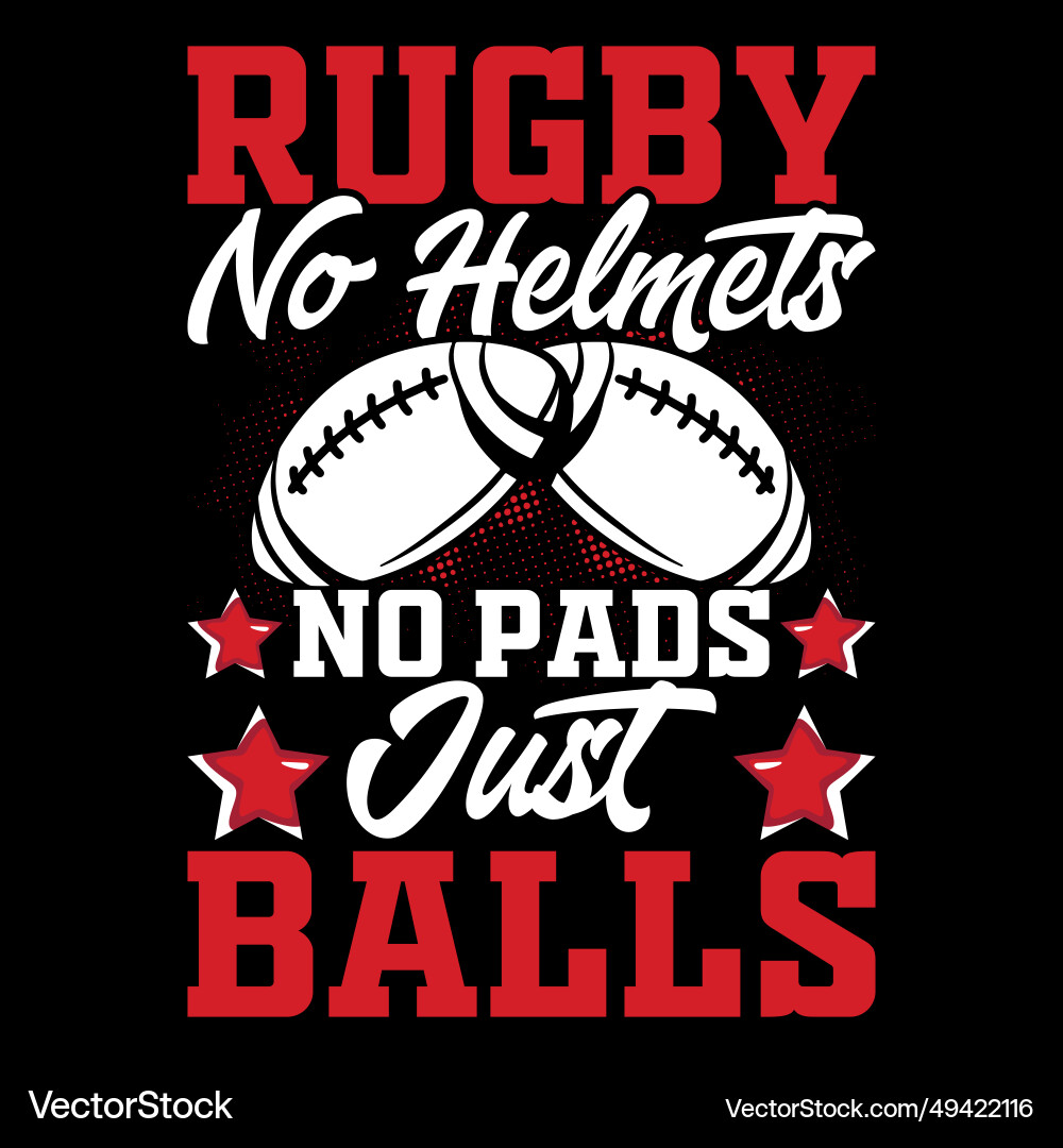 Rugby player coach t-shirt design Royalty Free Vector Image