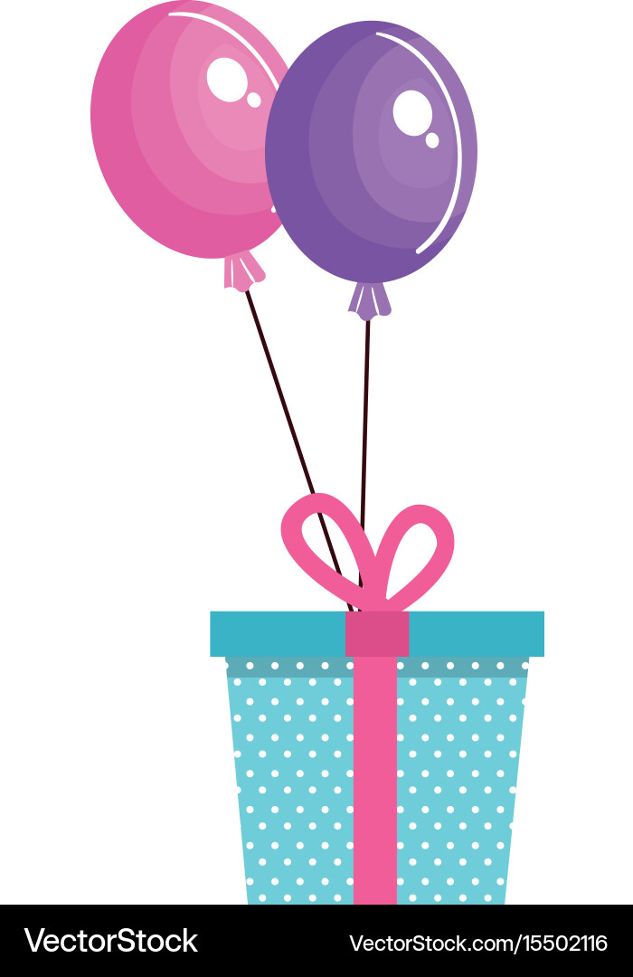 Surprise party gift Royalty Free Vector Image - VectorStock