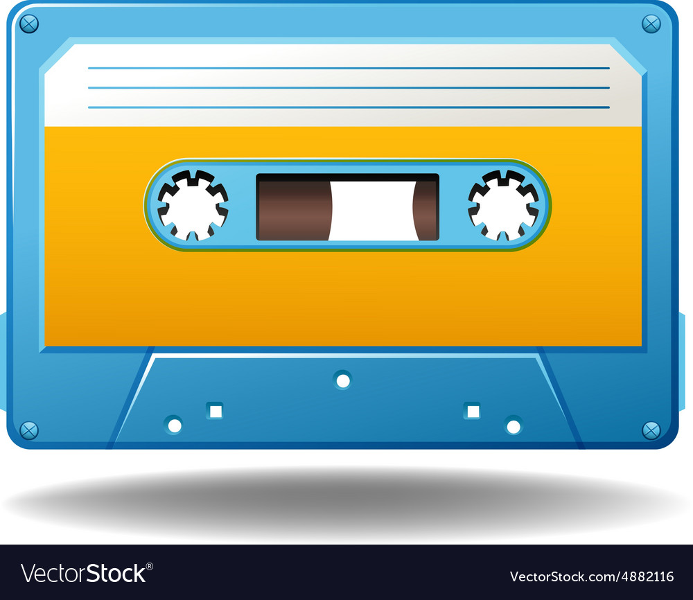 Tape cassette Royalty Free Vector Image - VectorStock