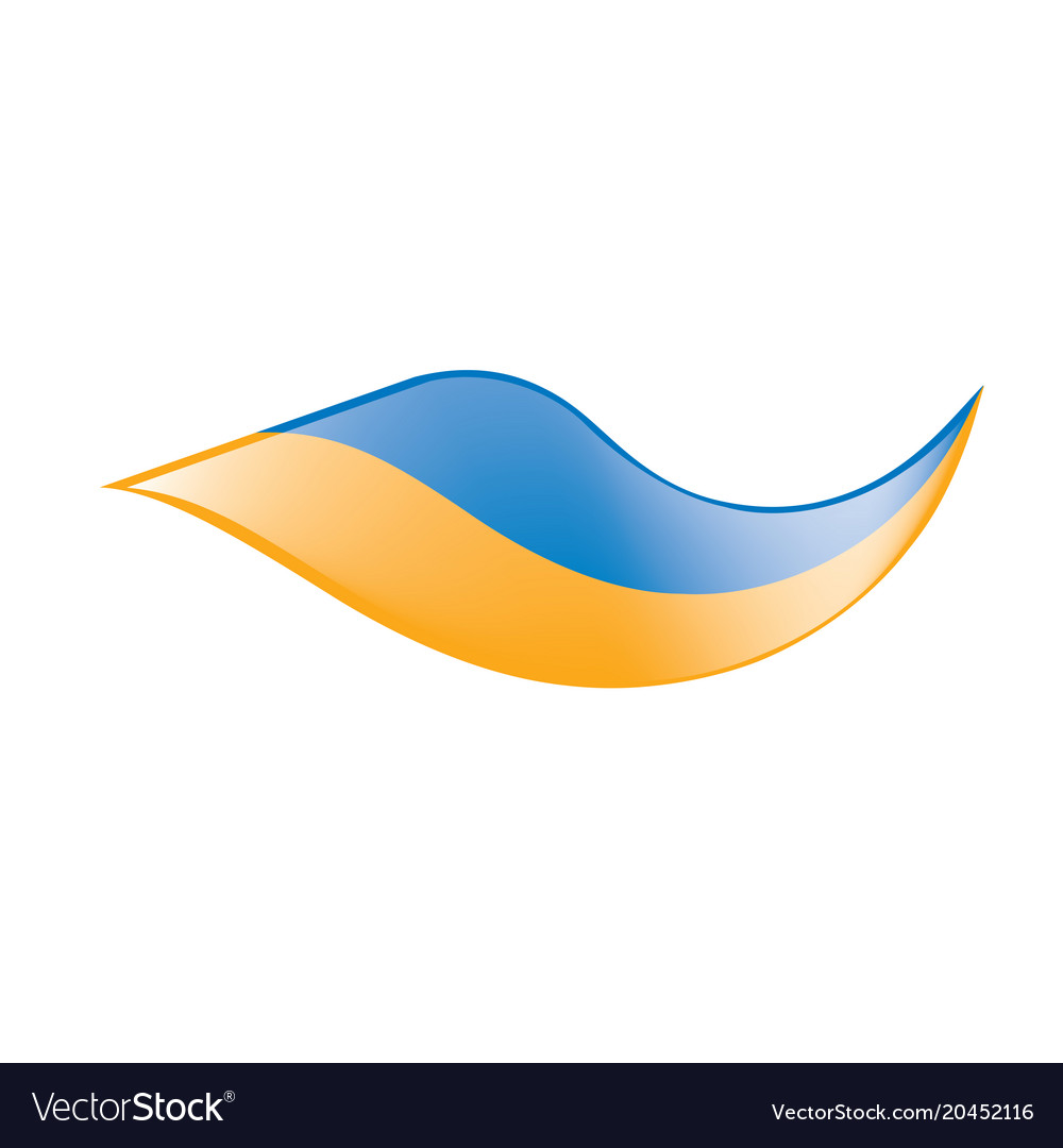 Ukraine flag Royalty Free Vector Image - VectorStock