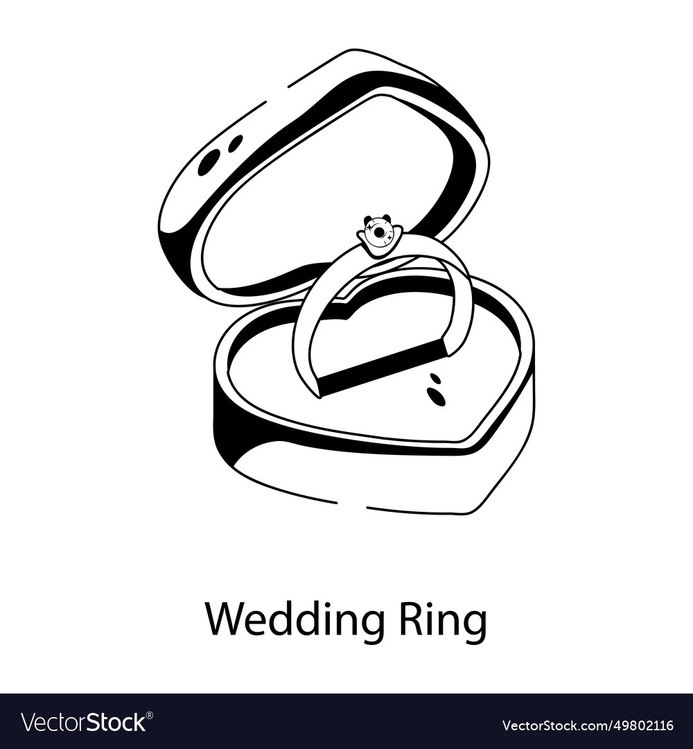 Wedding ring Royalty Free Vector Image - VectorStock