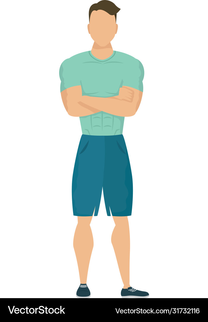 Young strong man athletic healthy lifestyle Vector Image