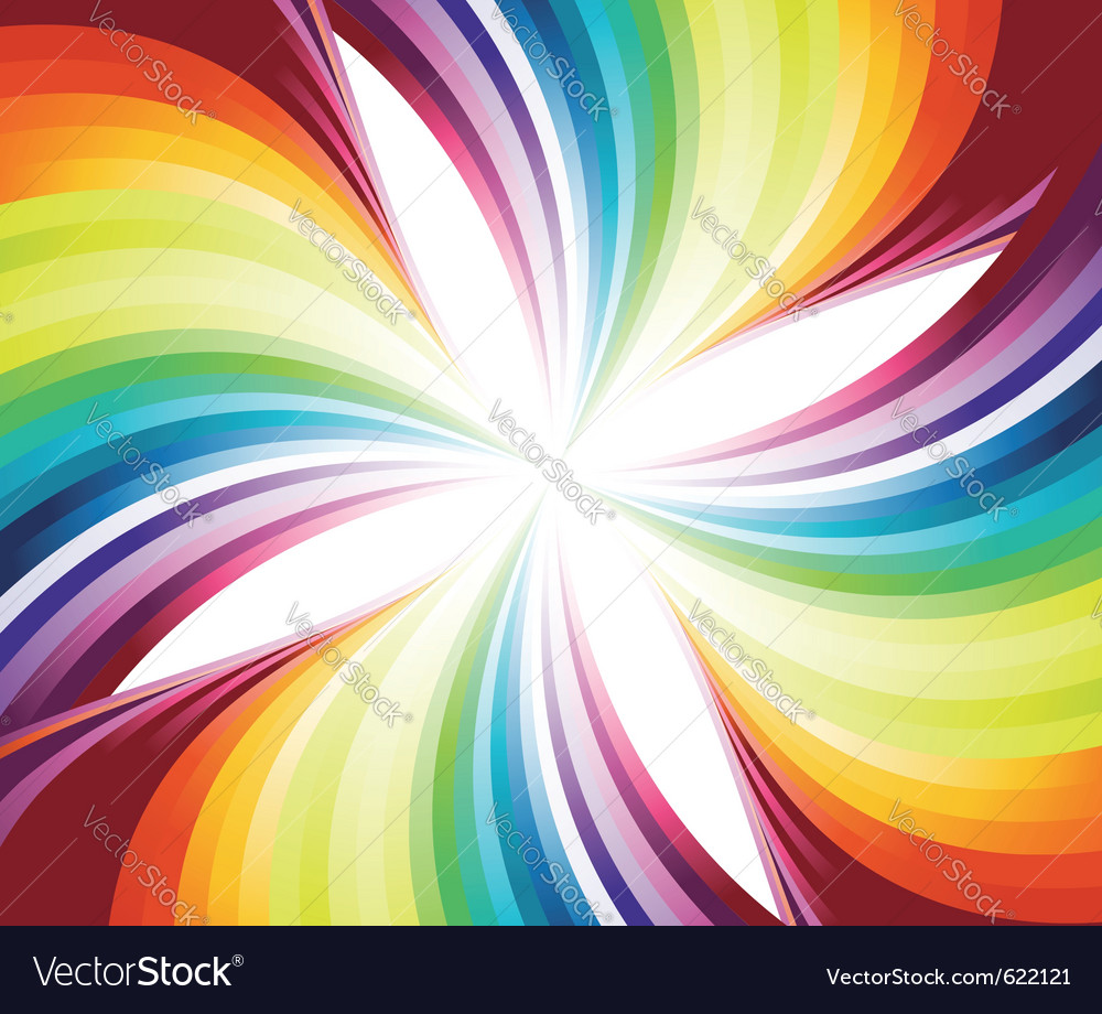 Abstract flowing rainbow Royalty Free Vector Image Abstract flowing rainbow Royalty Free Vector Image