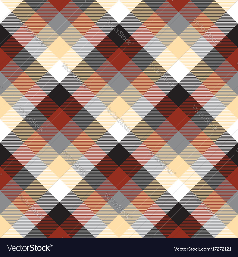 Beige color check plaid seamless pattern Vector Image