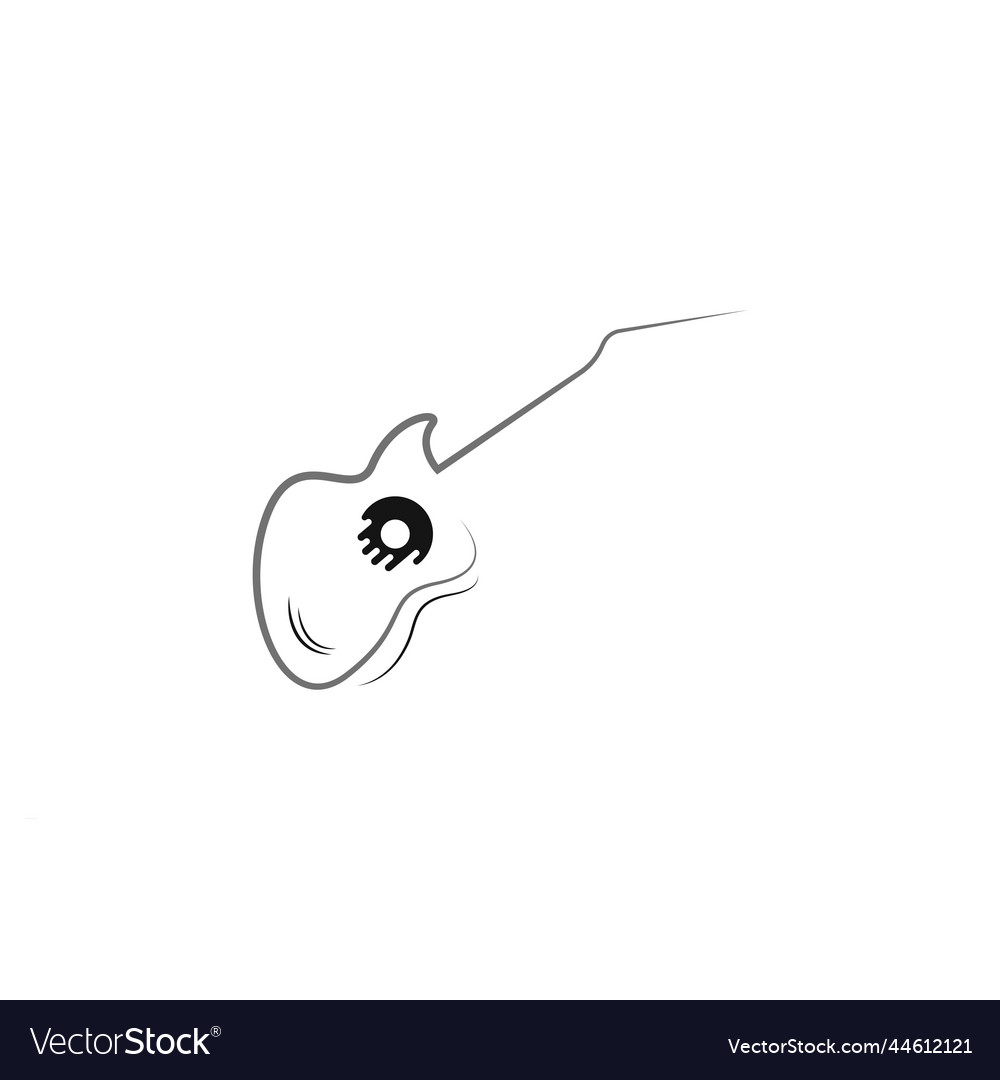 Guitar logo Royalty Free Vector Image - VectorStock